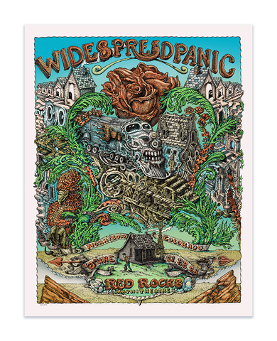 Widespread Panic @ Red Rocks Amphitheatre - Variant AP – Welker Studios ...